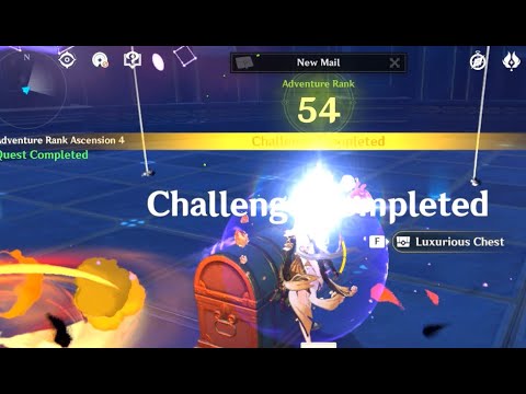 Genshin Impact Adventure Rank Ascension 4 - AR 50 to 54 - YouTube