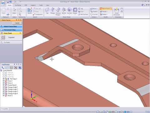 Solid Edge ST - edicion de chapa - YouTube