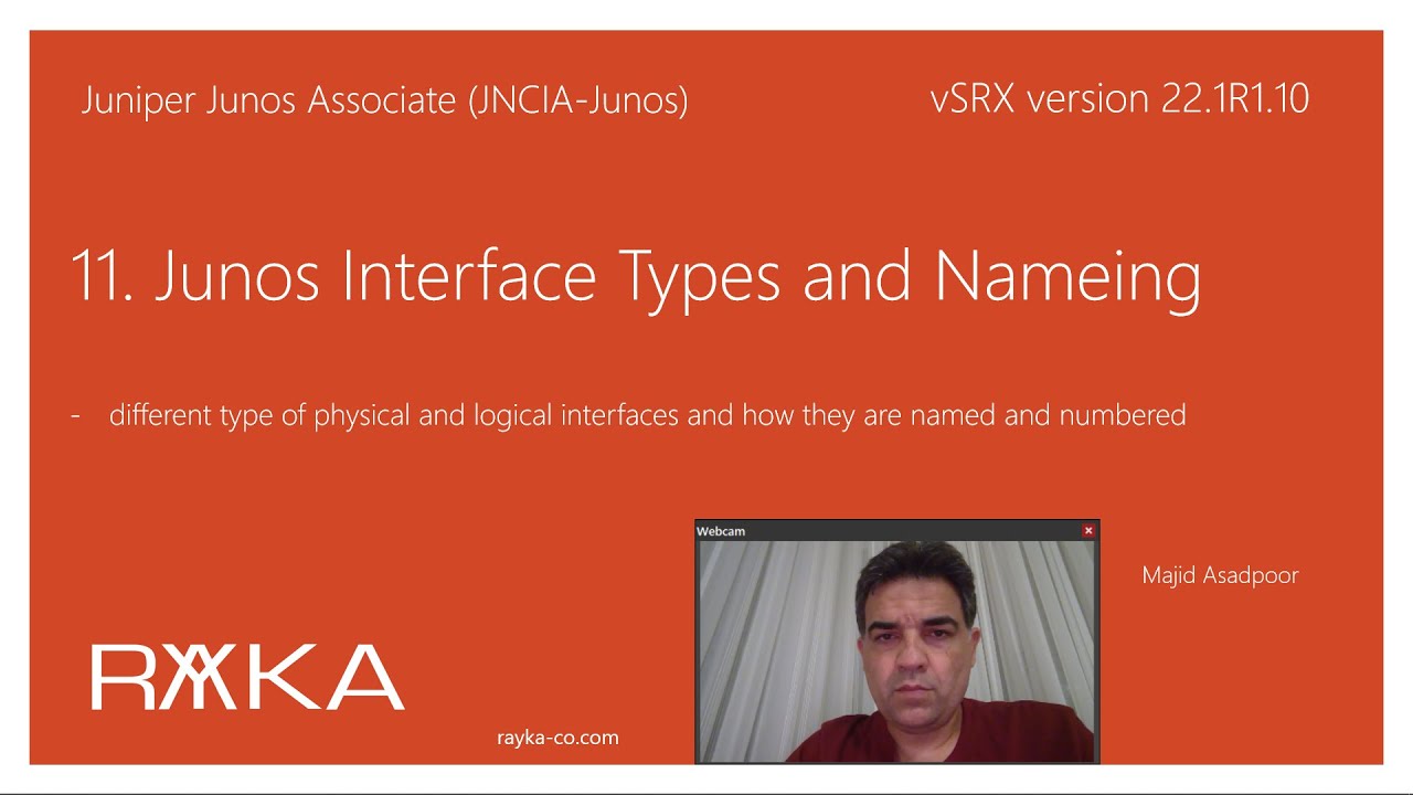 11. Junos Interface Types and Nameing - YouTube