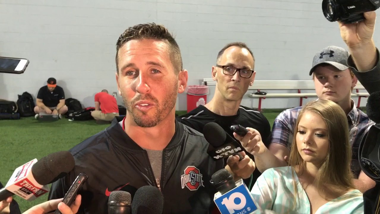 Brian Hartline talks new coaching role at Ohio State - YouTube