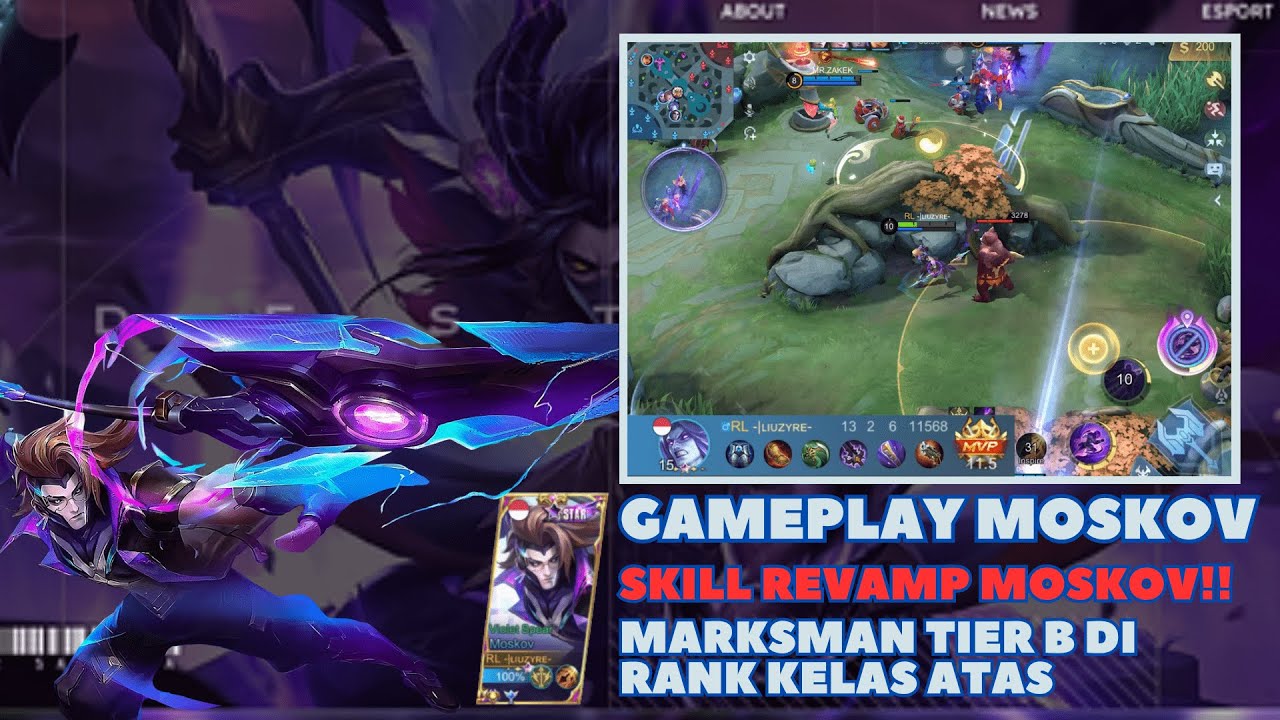GAMEPLAY MOSKOV - SKILL MOSKOV DI REVAMP BISA KEMANA SAJA ENAK BANGET ...