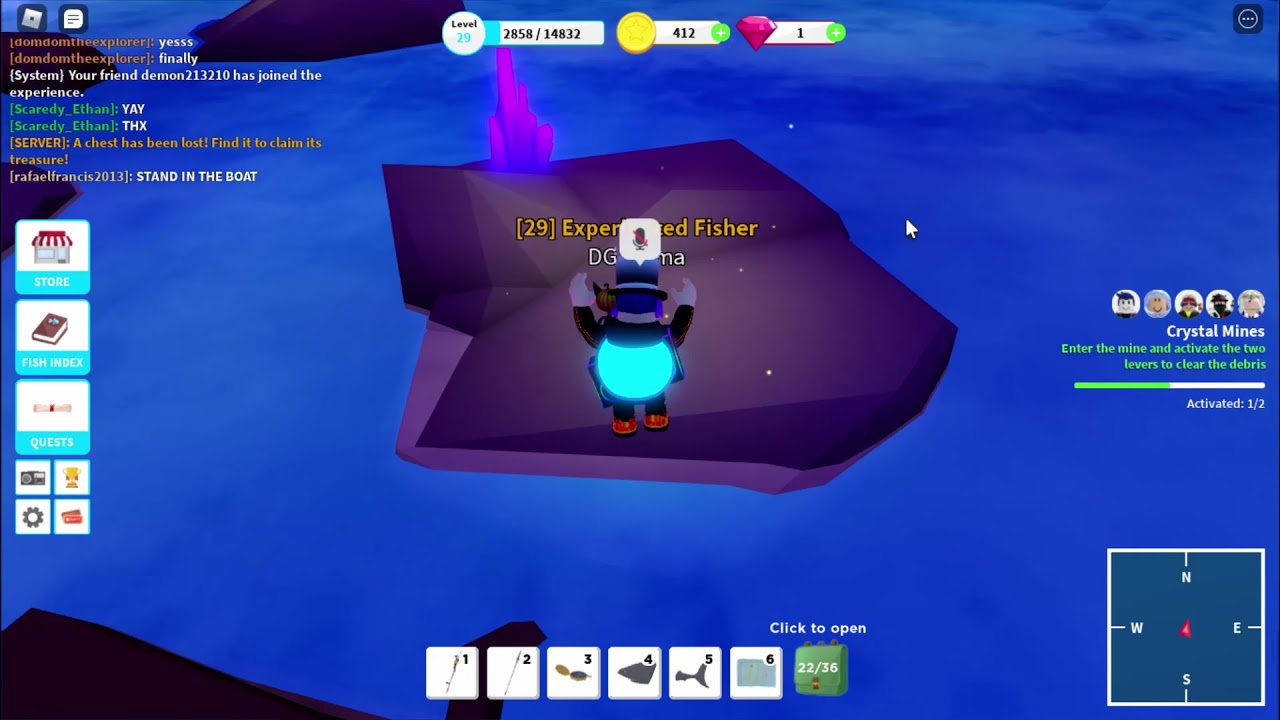 Fishing Frontier Quest Crystal Mines || ROBLOX INDONESIA - YouTube
