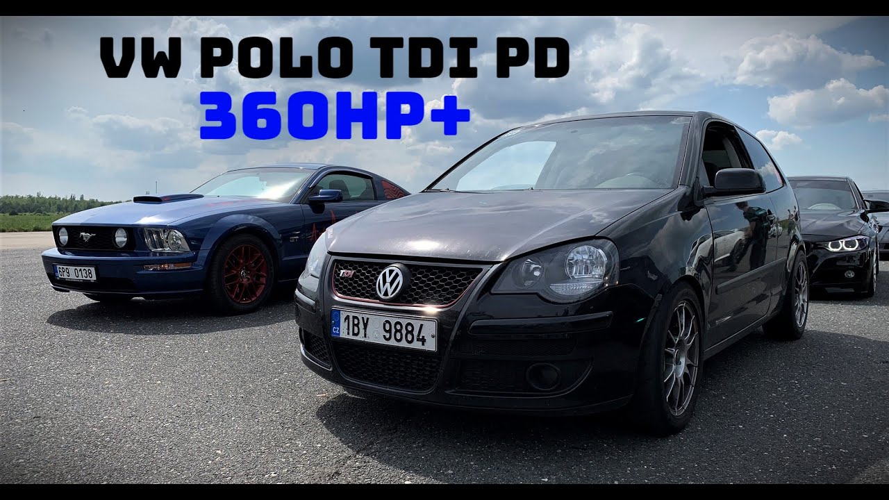 VW POLO TDI PD 360HP+ #TURBO 2570 @ FIRAD 120% #FAST DIESEL CZ -DRAG ...