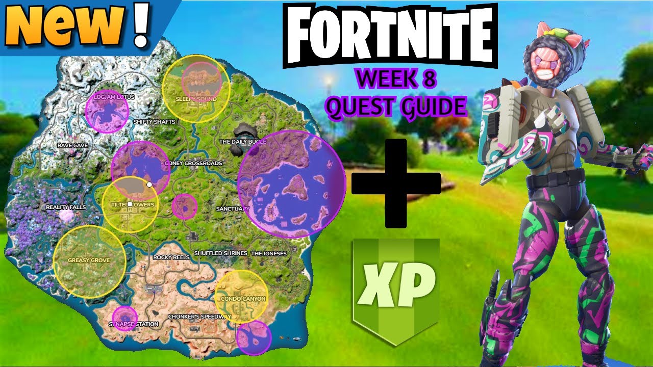 *NEW* Fortnite WEEK 8 QUEST GUIDE + UNLOCK NEW SNAP STYLES!!! - YouTube