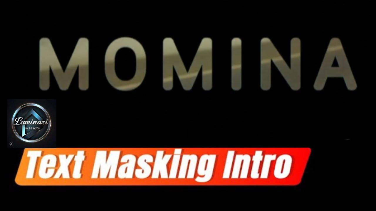InShot Tutorial ||How To Create||Text Masking Intro - Video Inside Text - YouTube