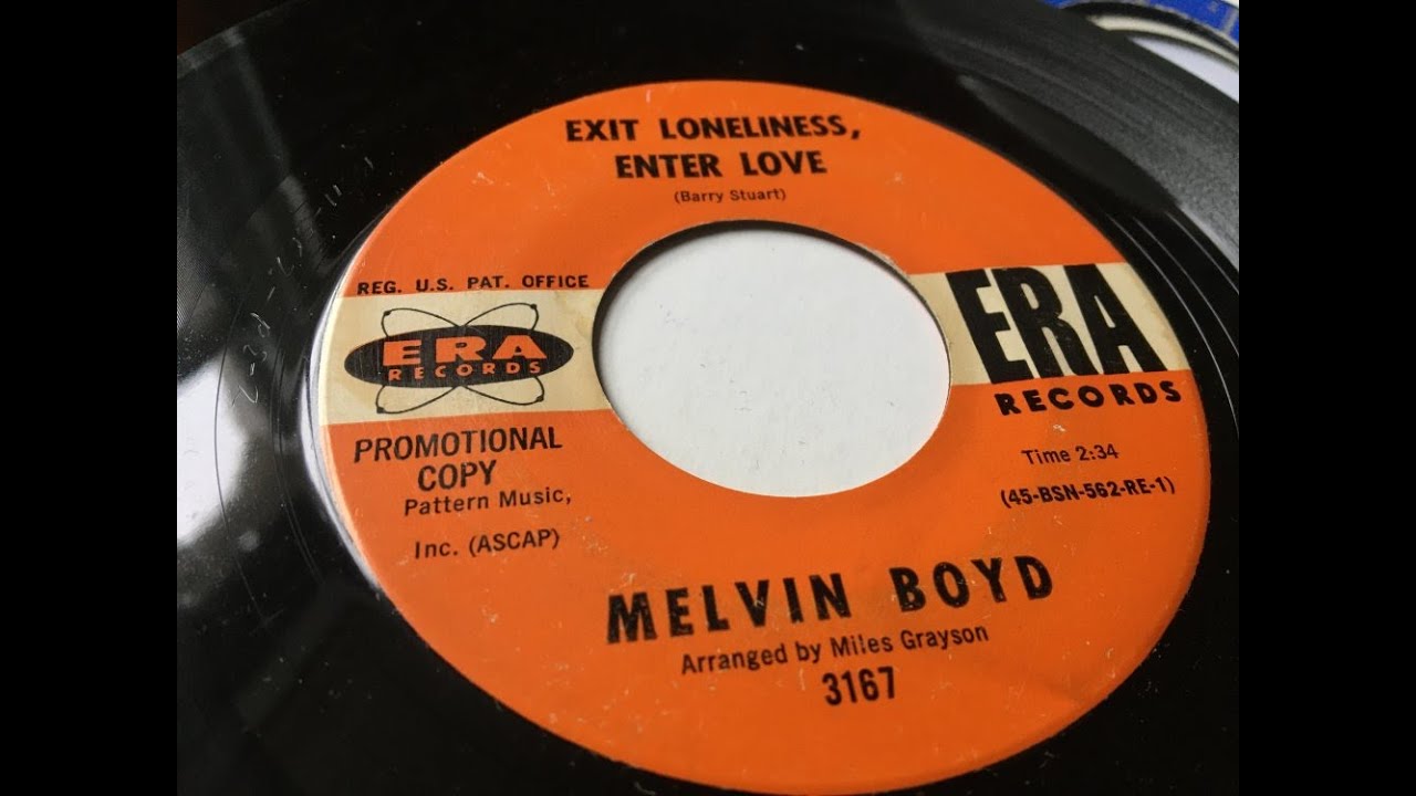 Exit Loneliness, Enter Love ~ Melvin Boyd - YouTube