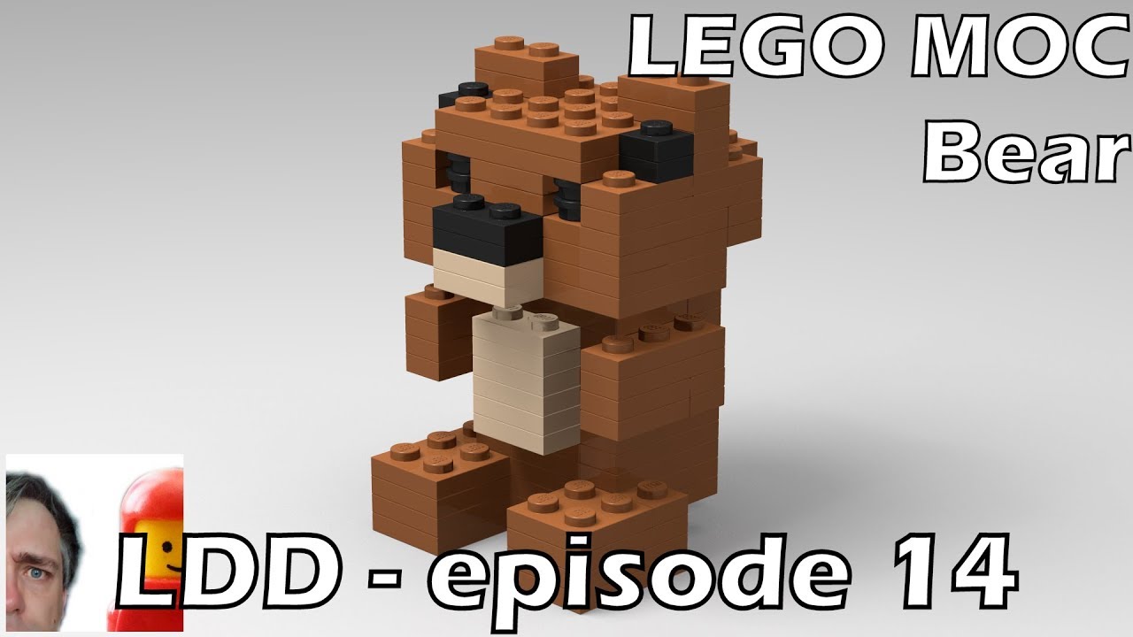 LEGO Animal MOC - Bear (LDD - Ep. 14) - YouTube