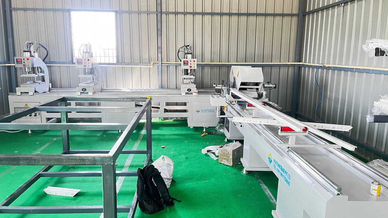 UPVC windows making processes - YouTube