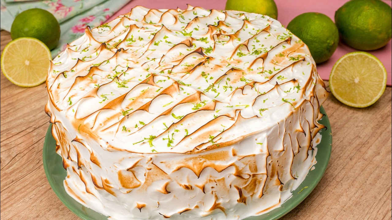BOLO DE LIMÃO COM MERENGUE PERFEITO PARA FESTA ESPECIAL 11 MESES DO ...