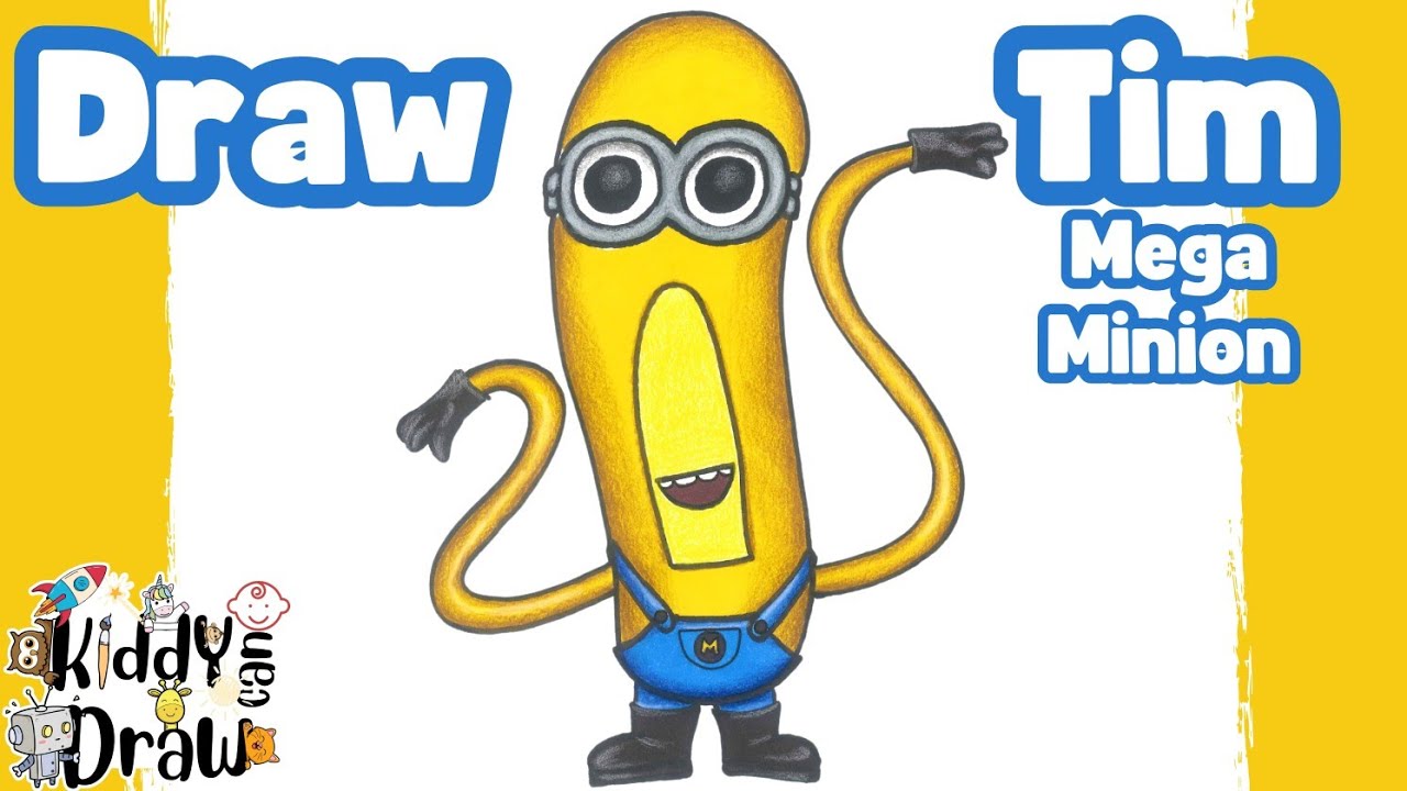 How to Draw Mega Minion Tim (Despicable Me 4) – Easy Tutorial! - YouTube