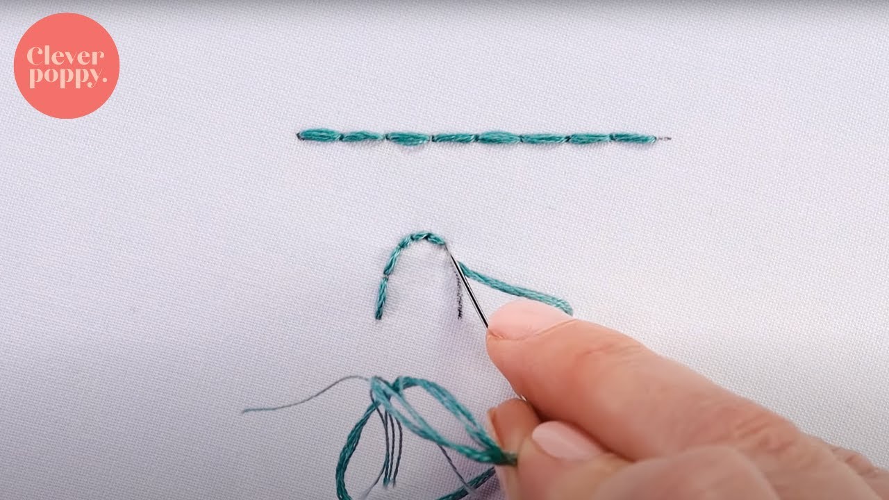 How to work back stitch on curves I beginner embroidery techniques ...
