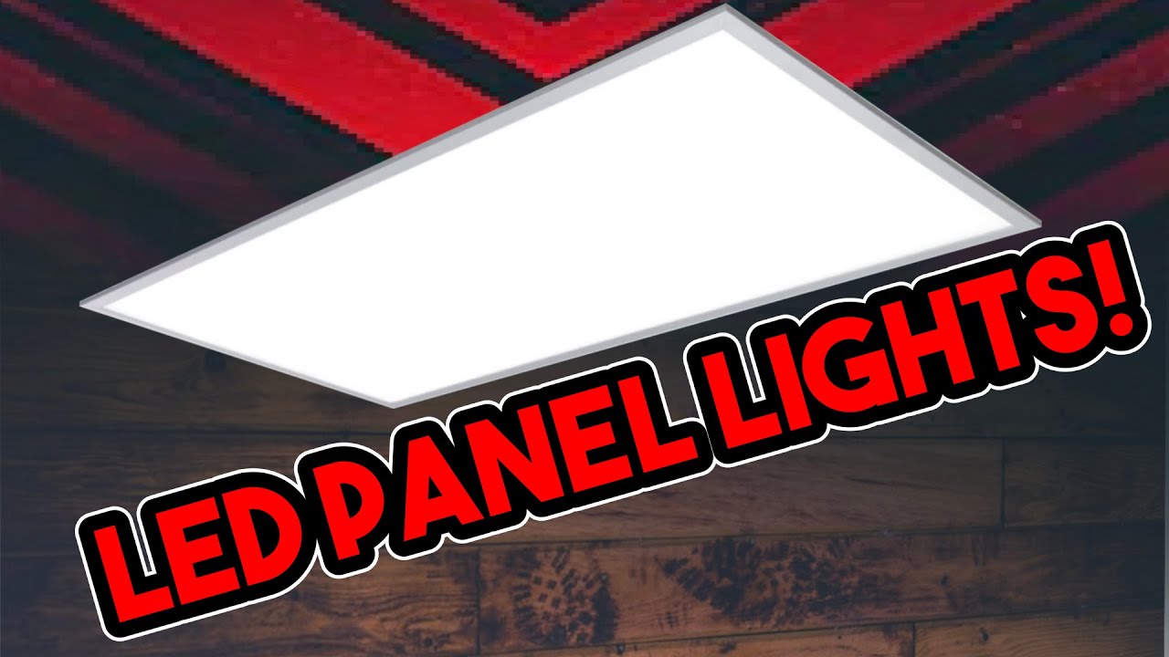 Installing super bright LED light panels in my workshop - YouTube