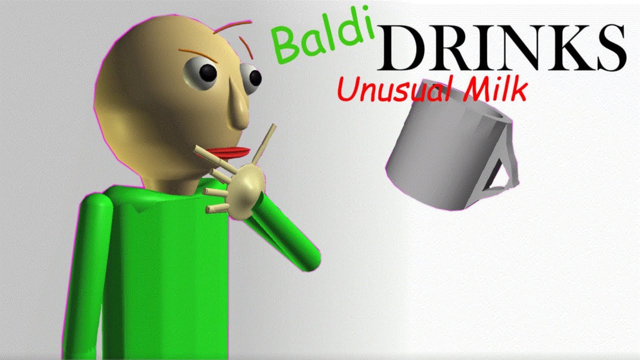 Baldi Drinks Unusual Milk (Prisma3d) - YouTube