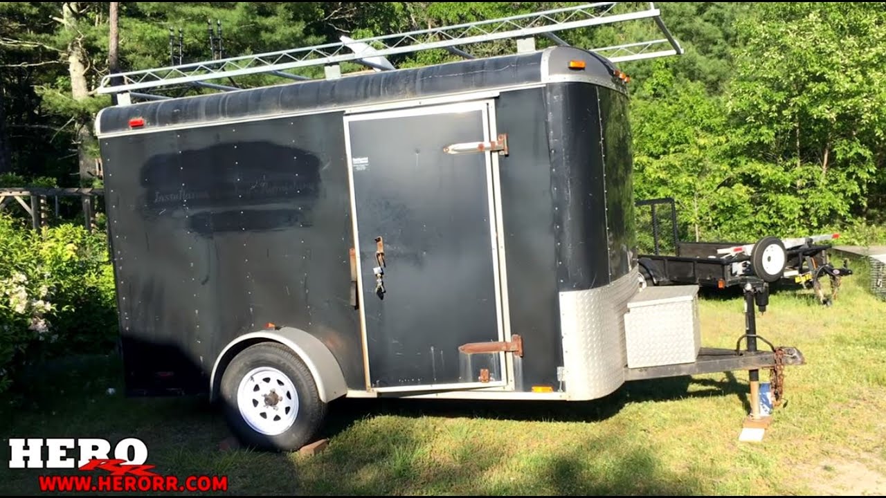$1500 Trailer Restoration (Awesome Motorcycle Storage!) - YouTube