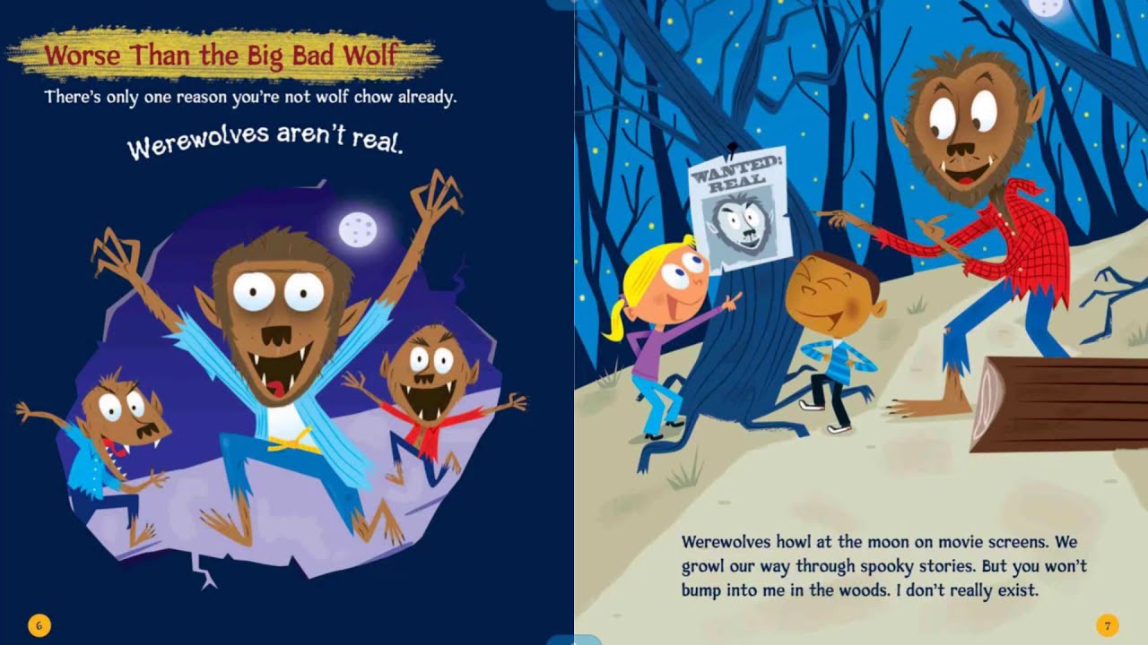 Halloween Story Time For Kids - I'm Fearsome and Furry! Meet a Werewolf ...