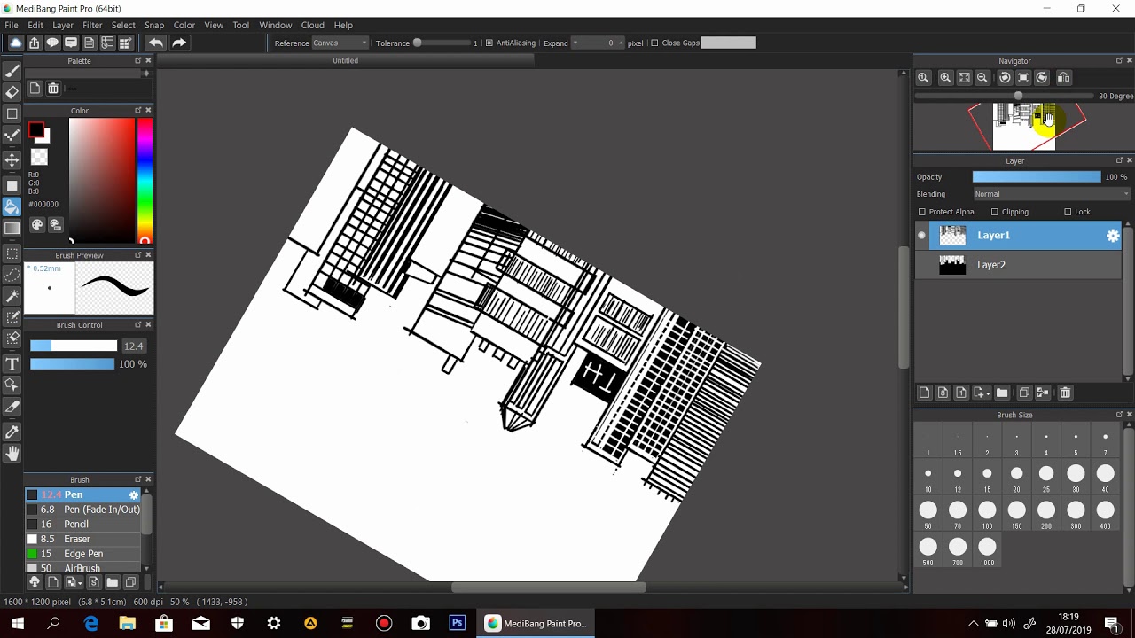 SPEED DRAWING - HOW TO DRAW CITY WITH MEDIBANG | MEDIBANG - YouTube