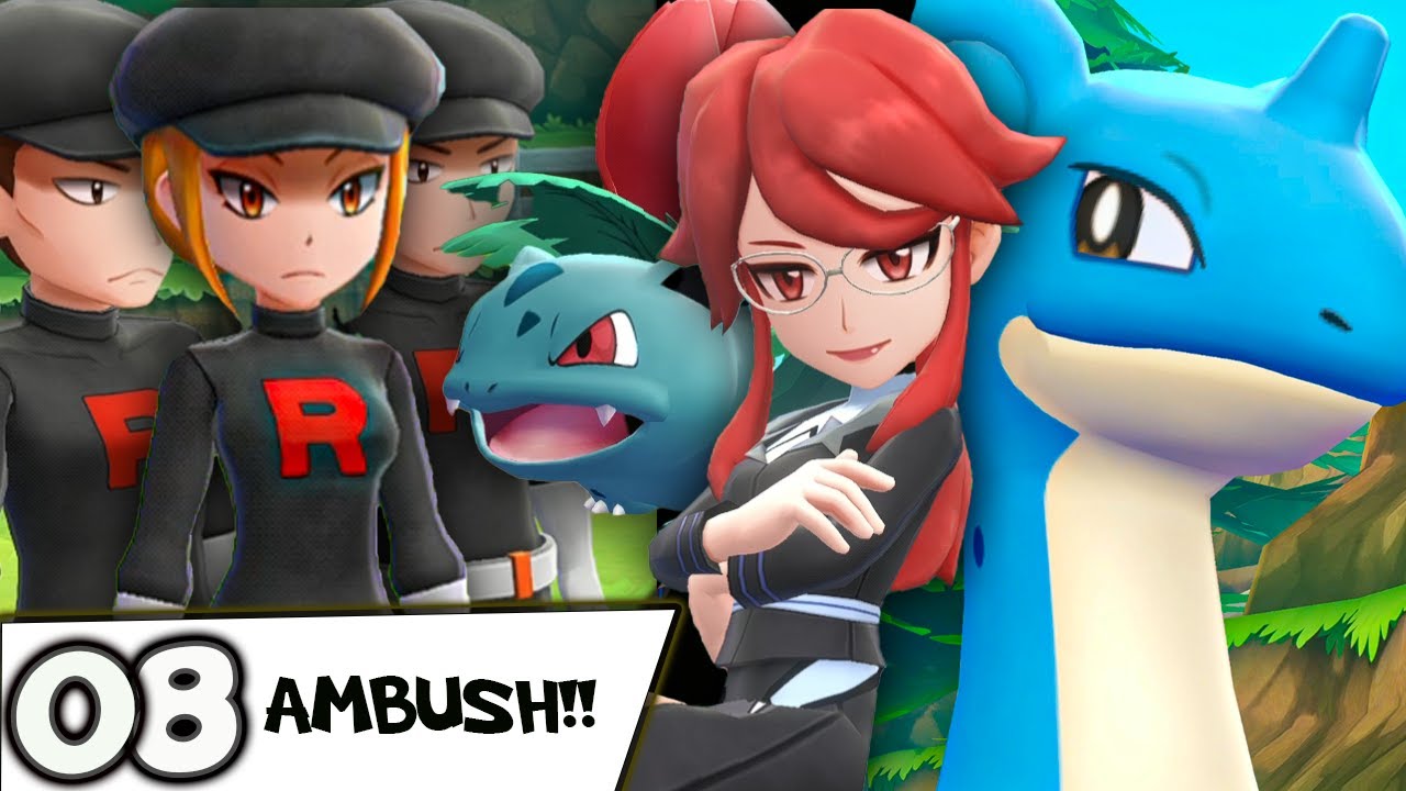Pokémon Let's Go Pikachu ! | PART 8 | Ambush from Team Rocket | Meeting ...