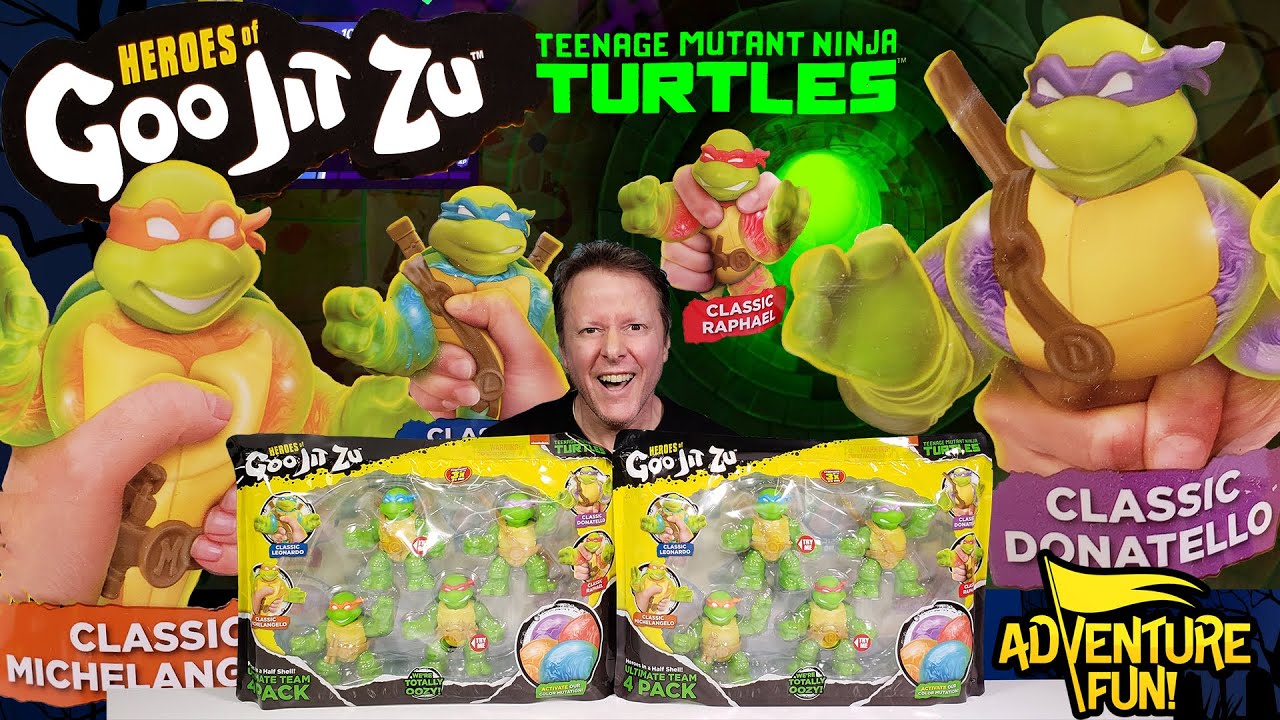 4 Heroes of Goo Jit Zu Teenage Mutant Ninja Turtles TMNT Activate Color ...