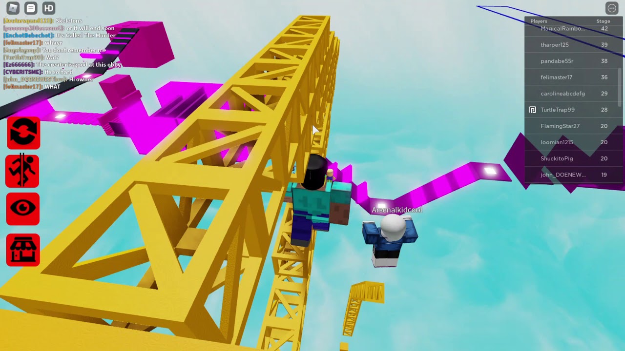 Roblox playing with the insane obby developer - YouTube