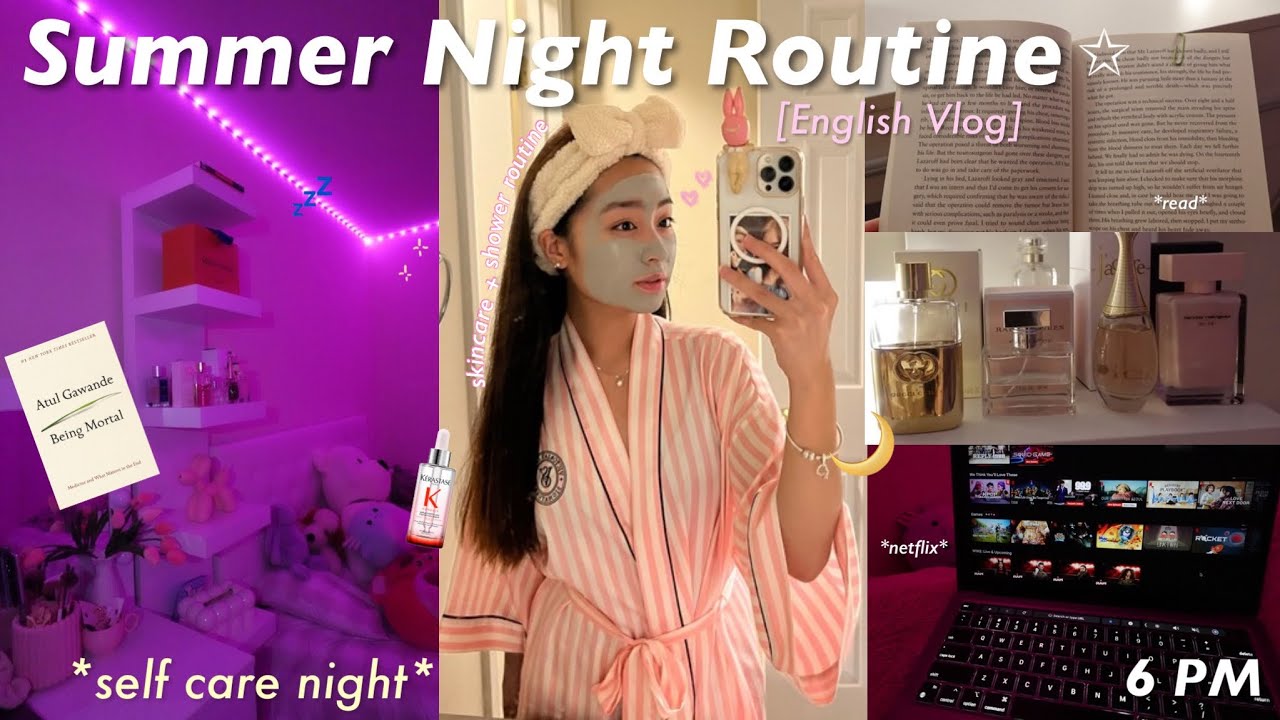 SUMMER NIGHT ROUTINE 🌙 💤 || relaxing & self-care [VIETSUB] - YouTube