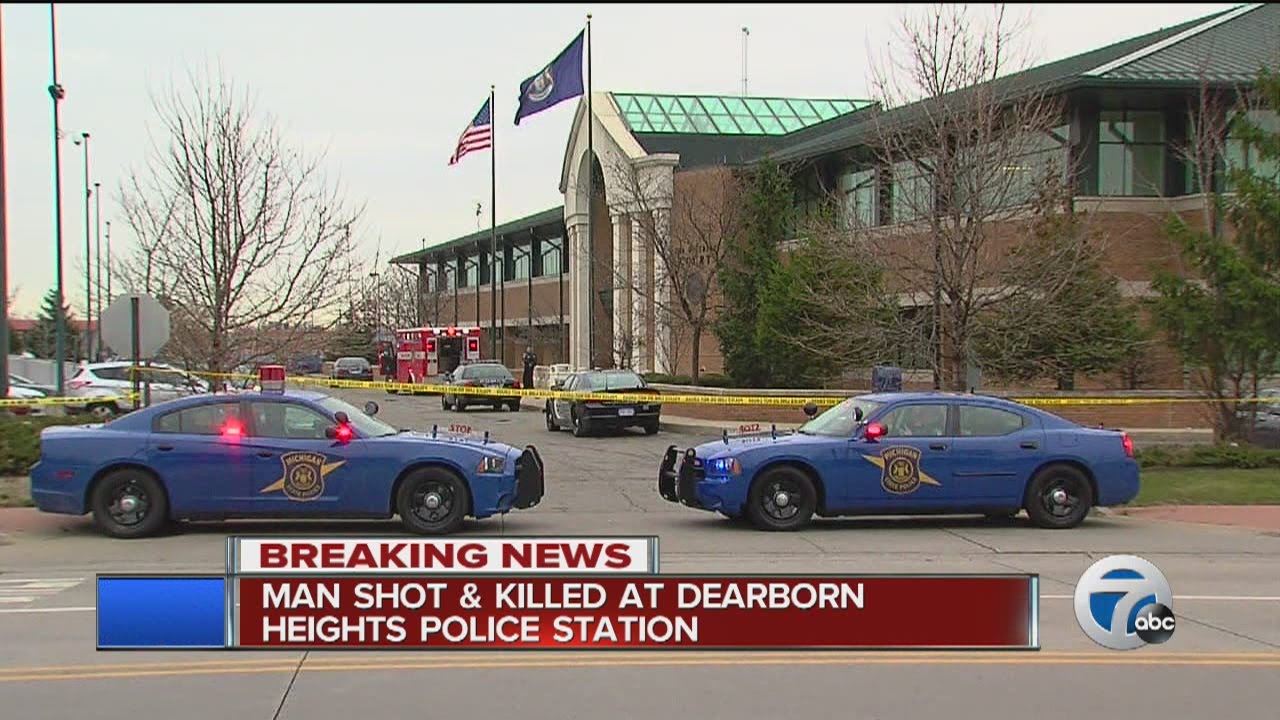 Man shot and killed inside Dearborn Police Department - YouTube