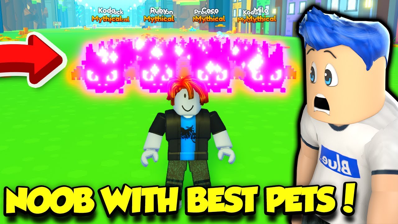 NOOB With BEST Dark Matter MYTHICAL PETS IN Roblox Pet Simulator X ...