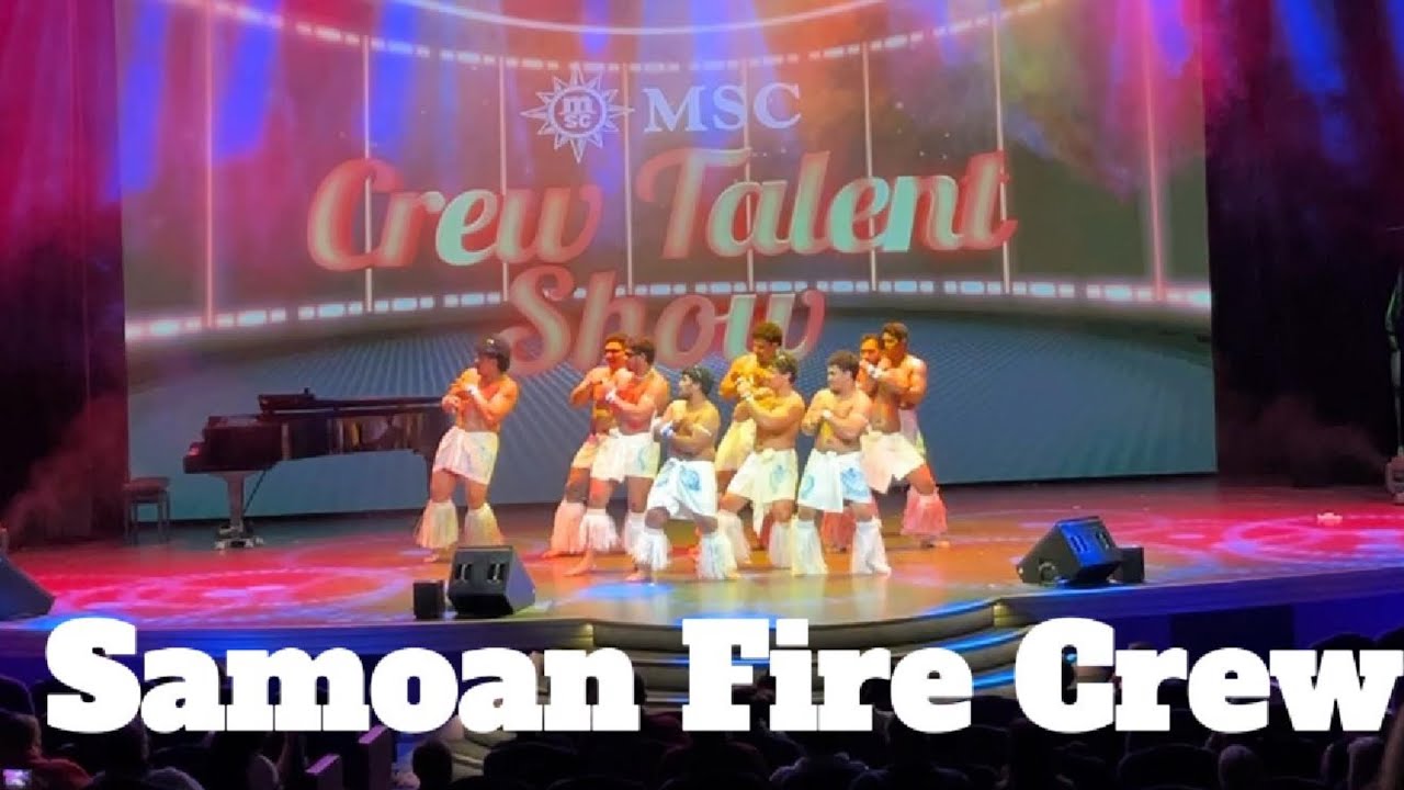 Crew Talent Show MSC POESIA Last Night of our 7 Nights Cruise we ...