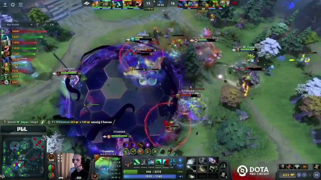 T1 can't kill the Morphling with Aghs shards, Pipe, and Wraith pact! T1 ...