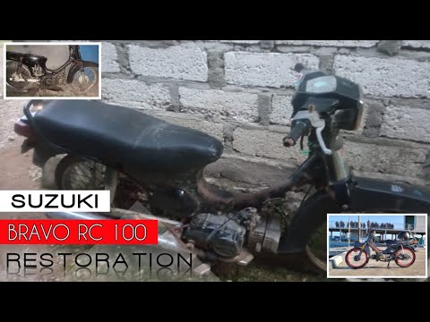 RESTORASI MOTOR TUA // SUZUKI BRAVO RC 100 // RESTORASI REPAINT - YouTube