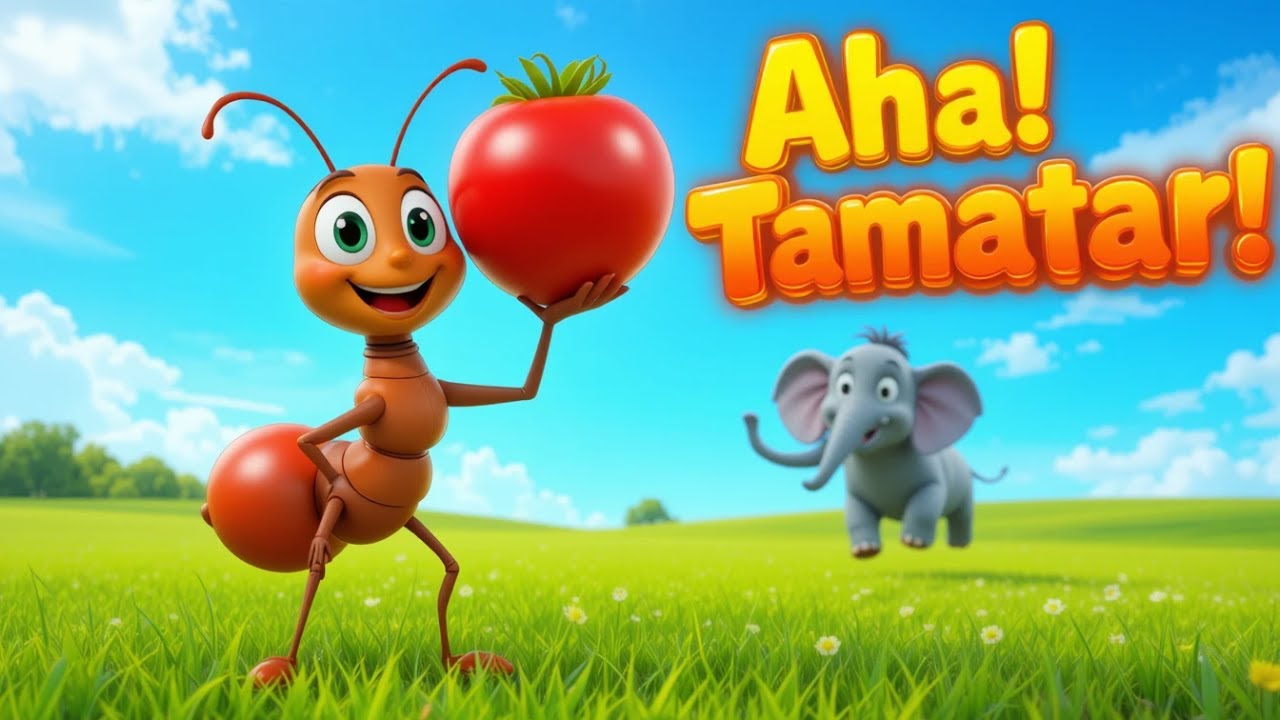 आहा टमाटर | Aaha Tamatar Bade Mazedar | Hindi Poem For Kids | Nursery ...