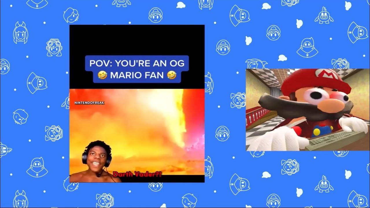 MARIO REACTS TO ISHOWSPEED’S OPINION ON MARIO MOVIE TRAILER (SMG4 ...