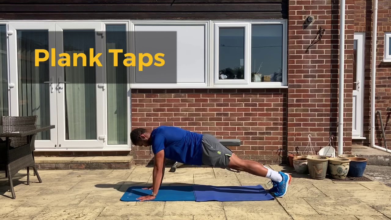Plank taps - YouTube