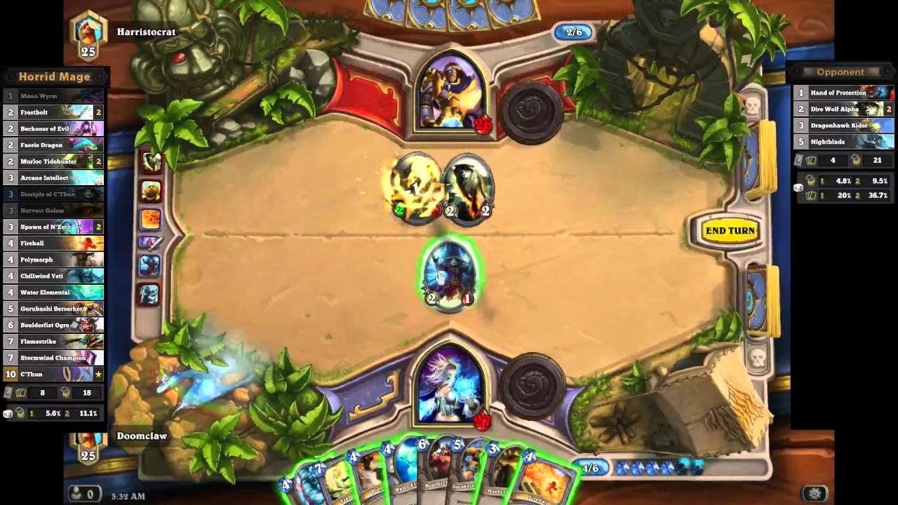 Doomclaw's Hearthstone Experiment Day 2 - YouTube
