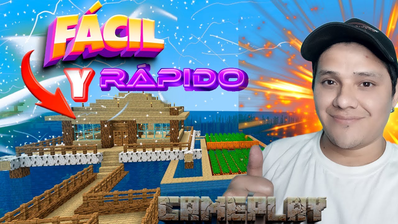 casas de minecraft survival de madera grandes- como hacer casa MUELLE ...