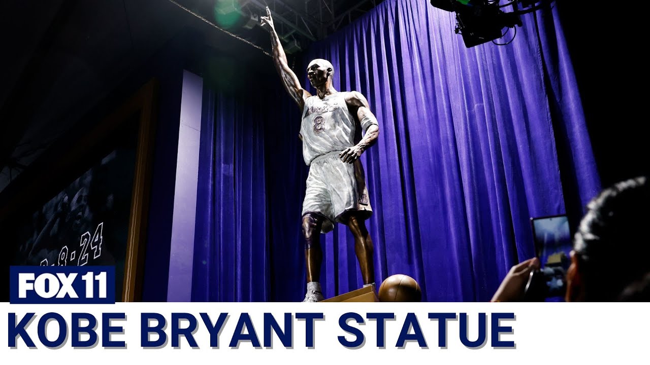 Kobe Bryant statue unveiled by Lakers - YouTube