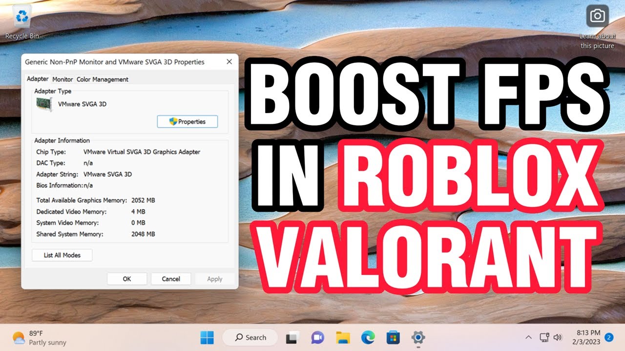 BOOST FPS & INCREASE PERFORMANCE in Roblox / Valorant on Windows 11/10 ...