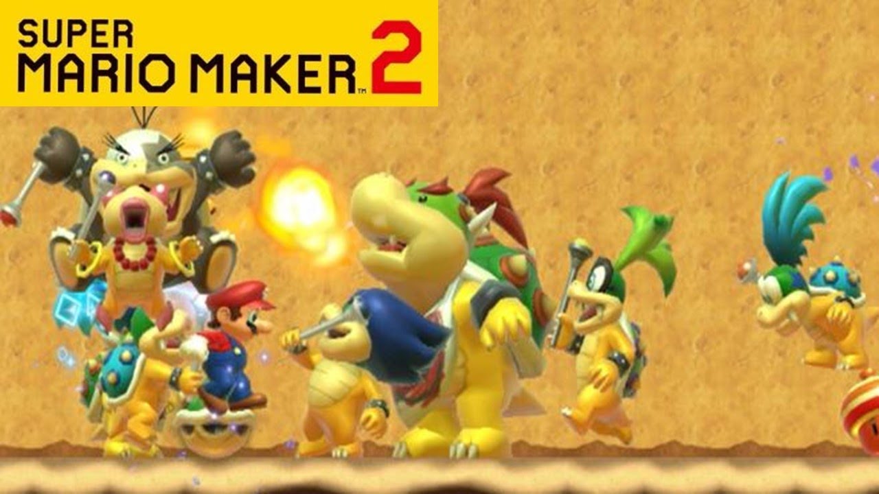 SUPER MARIO MAKER 2 - KOOPALINGS BOSS THEMED & STANDARD STAGES ...