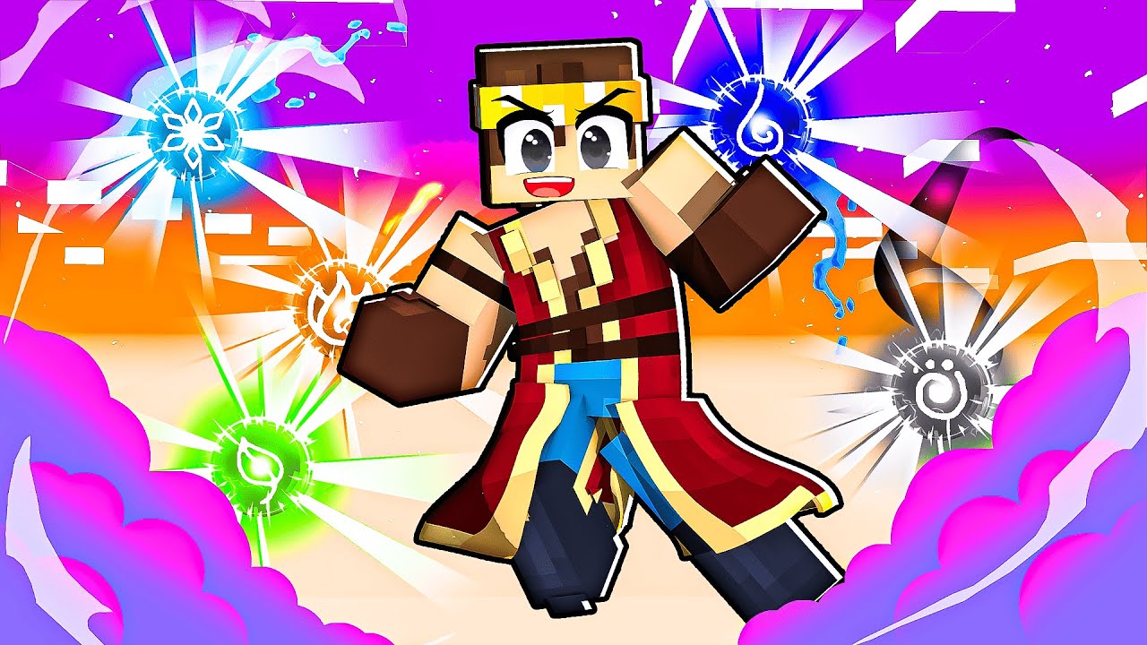 JOGANDO como MESTRE ELEMENTAL no Minecraft - YouTube