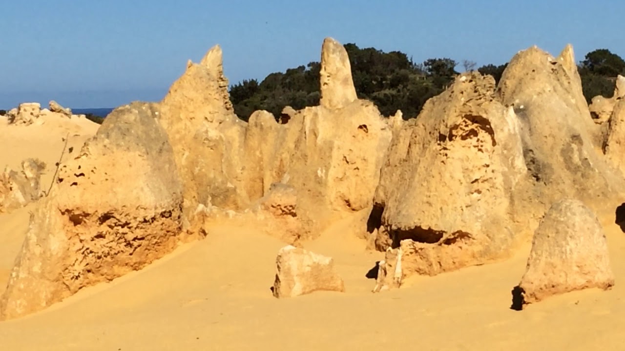 drive through Pinnacle Desert, Western Australia - YouTube