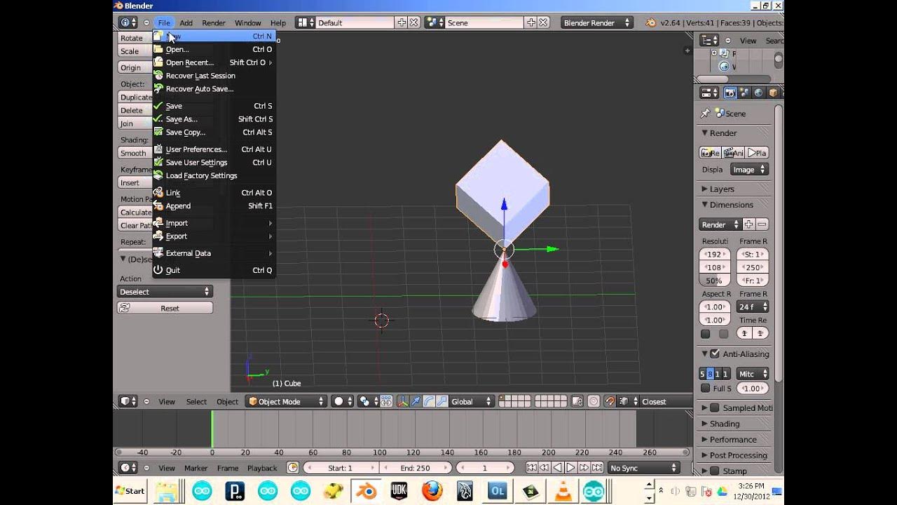 0007 Blender 3d Cursor and snapping - YouTube