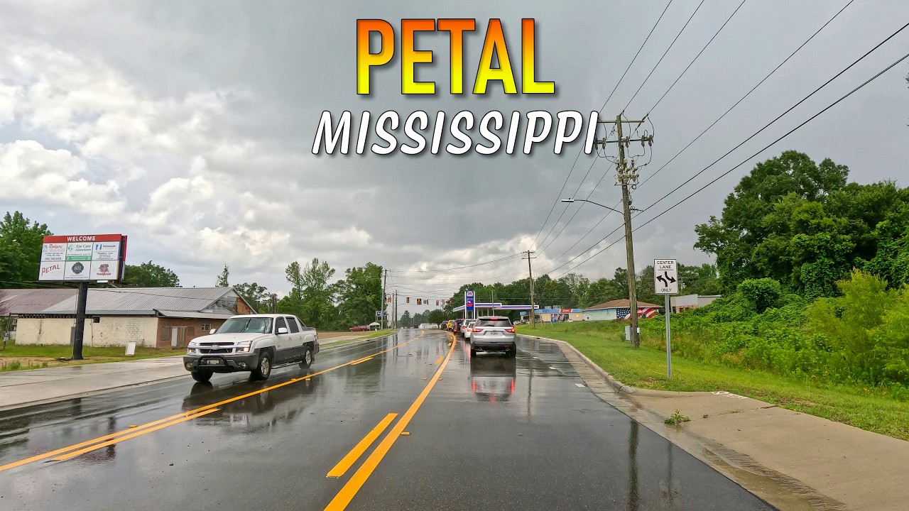 Petal Mississippi Driving Through - YouTube