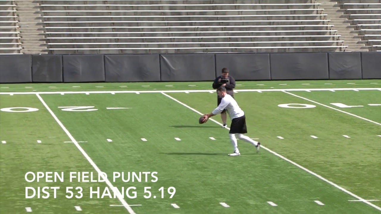 Dillon Kidd Iowa Punter Pro Day - YouTube