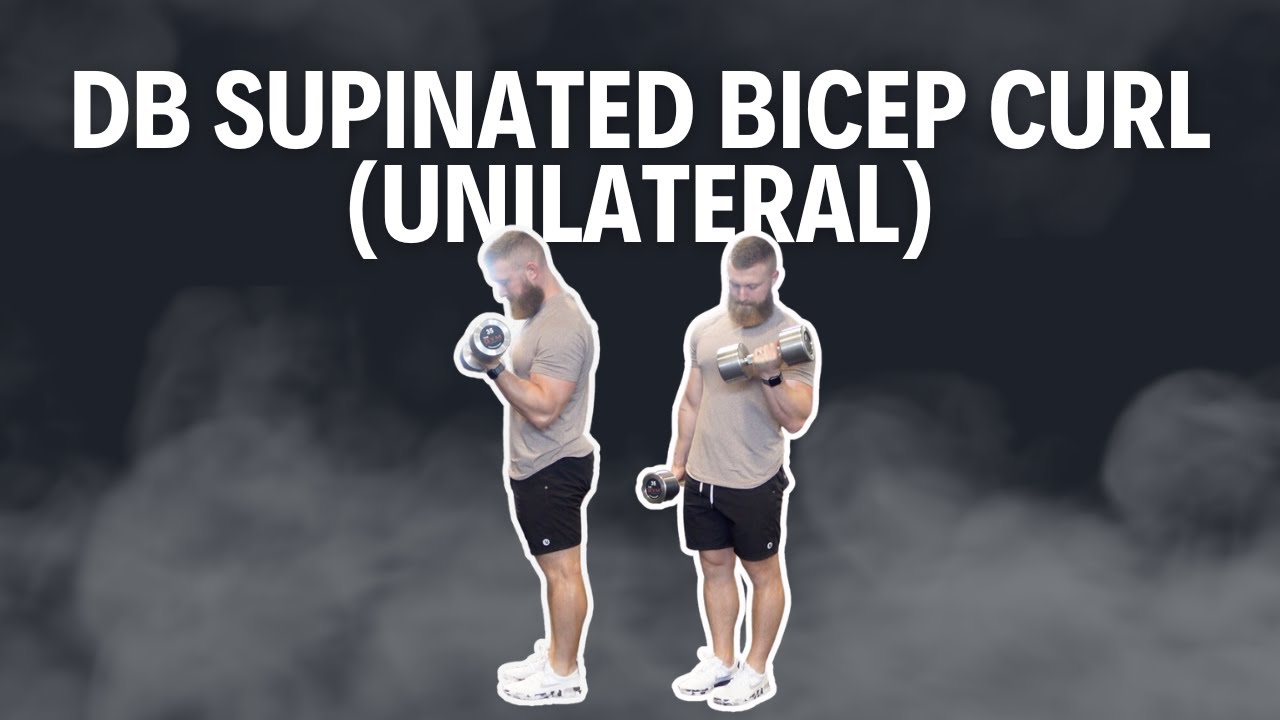 DB Supinated Bicep Curl (unilateral) - YouTube