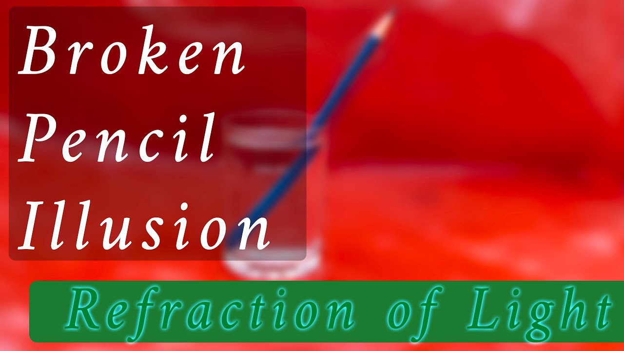 Broken Pencil Illusion I Refraction I Text Book Activities I CBSE I ...