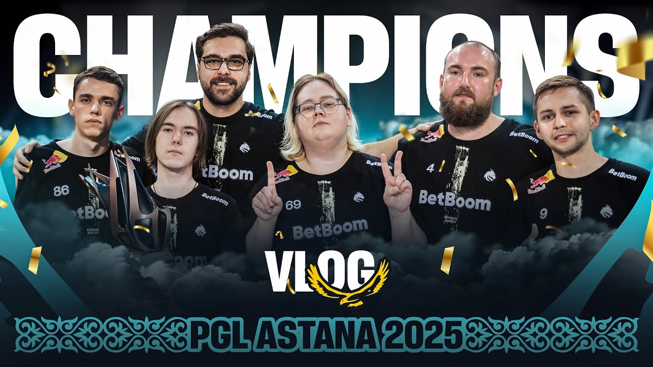 TEAM SPIRIT: PGL ASTANA 2025. CHAMPIONS VLOG - YouTube