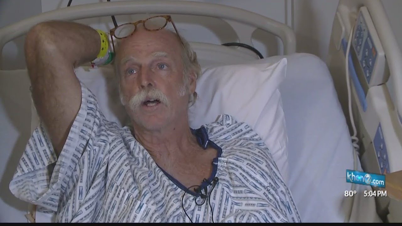 'My leg was in half.' Man injured by lava bomb recounts terrifying ...