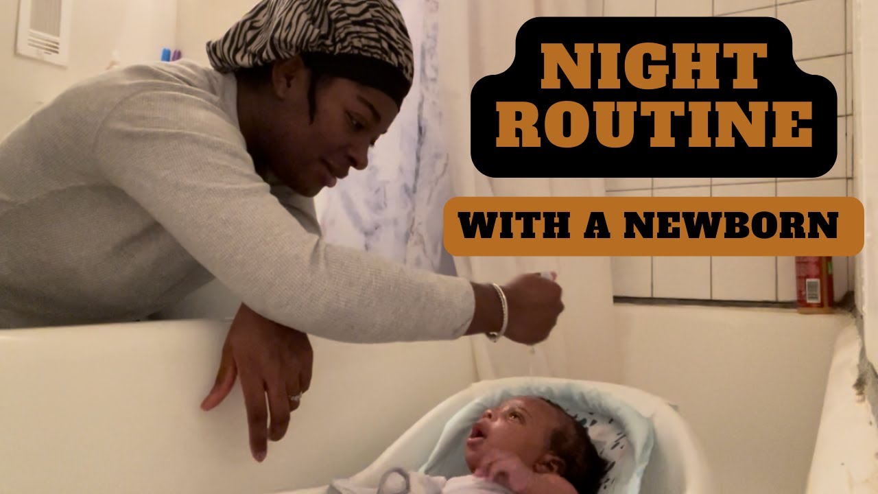NIGHT Time Routine With A Newborn Baby - YouTube