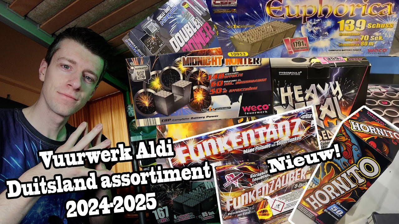 VUURWERK ALDI DUITSLAND ASSORTIMENT 2024-2025 - YouTube