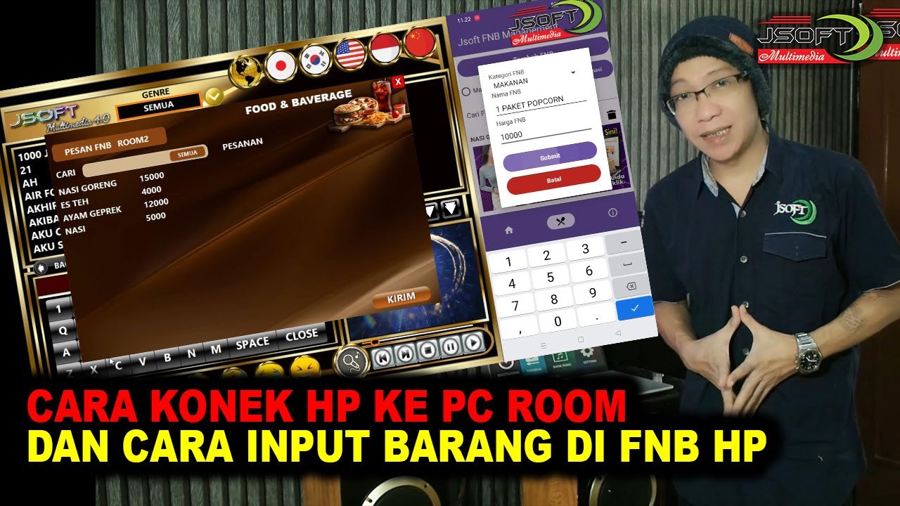 Cara Konek HP Waiters ke Komputer dan Cara Input FNB di Aplikasi Jsoft Karaoke | Jsoft ...