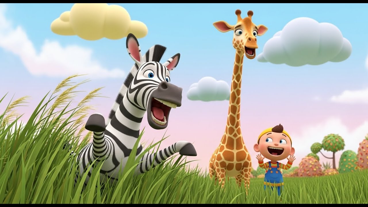 The Giraffe Who Played Hide and Seek | Fun Kids Songs and Learning ...